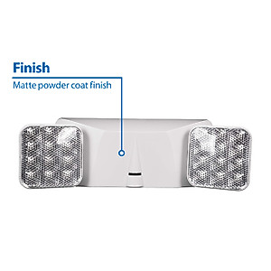 NICOR Lighting EML1-10-UNV-WH-R LED Emergency Lighting, White