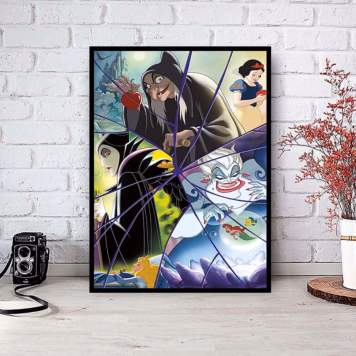 Villains Diamond Painting Kits,Princess Diamond Art Kits for Adults,Cross Stitch Full Drill Shiny Diamond Embroidery Pictures Arts Craft for Home Wall Decor Gift 12X16inch