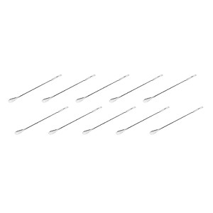 EISCO 10PK Spatula Spoons, 9" - Stainless Steel, Polished - One 0.3" Flat End, One 0.5" Scoop End