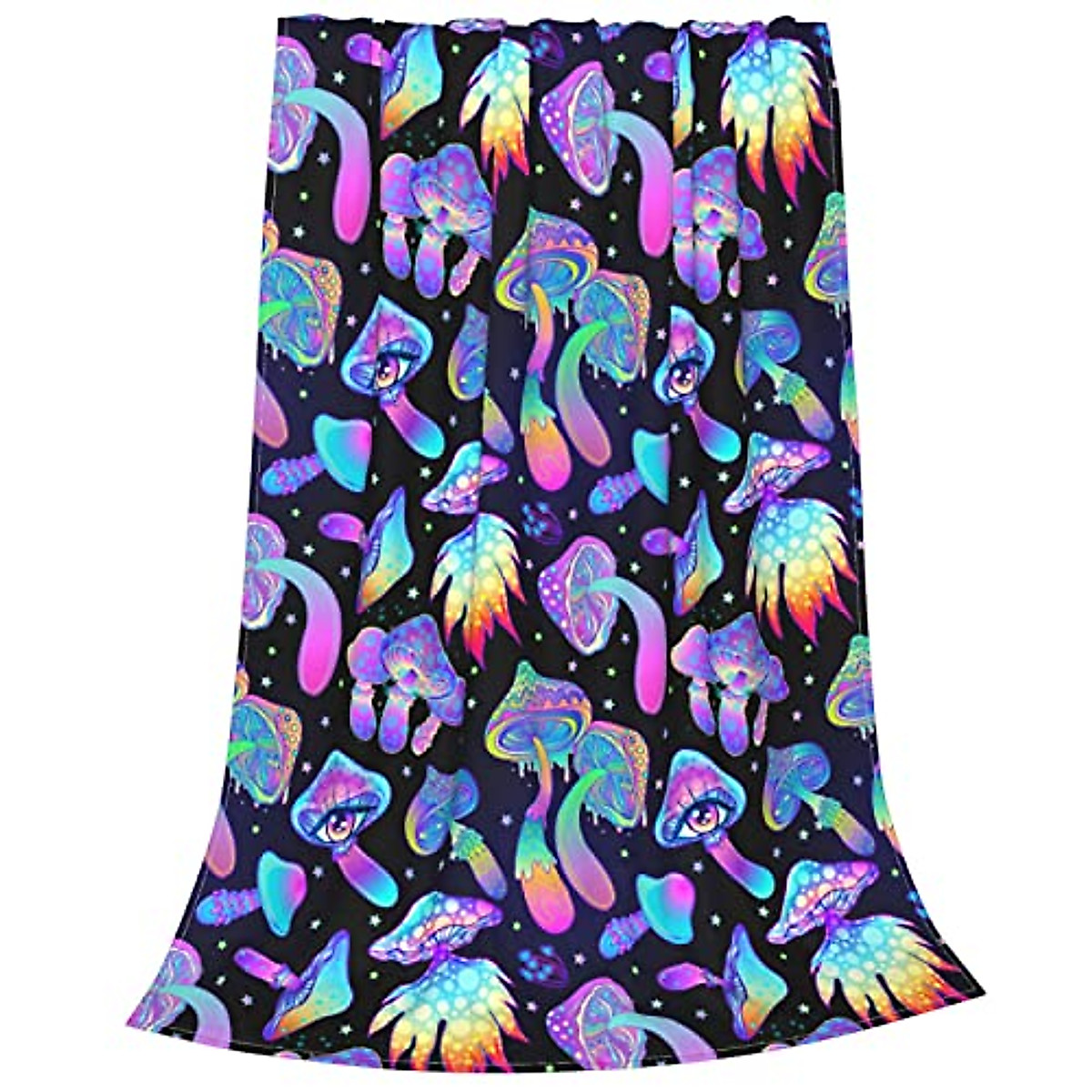 Mushroom Throw Blanket for Couch, Mushroom Decor Aesthetic Blankets, Flannel Cozy Soft and Lightweight Blanket for Bed Sofa, Funny Warm Gifts for Birthday Christmas Fathers Mothers Day, 60x50 Inches