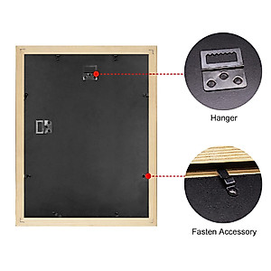 PQSNZ Picture Poster Frame 16x20 Wood Picture Frames Wall Decor Gallery Frames Tabletop Display Puzzle Poster 3 Pack,White,16 by 20