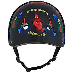 Punisher Skateboards Ranger 11 Vent Multi Sport Skateboard and BMX Helmet Youth Size Medium Includes Extra Helmet Pads, black (9213)