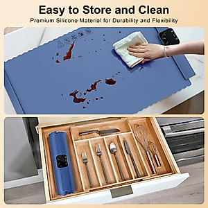 Food Warming Mat – Roll Up Food Warmer with Fast & Even Heating, Premium-Grade Silicon Material, 5 Temperature Settings, Auto Shut-Off - Versatile Food Warmers for Parties, Buffets, and Home Use