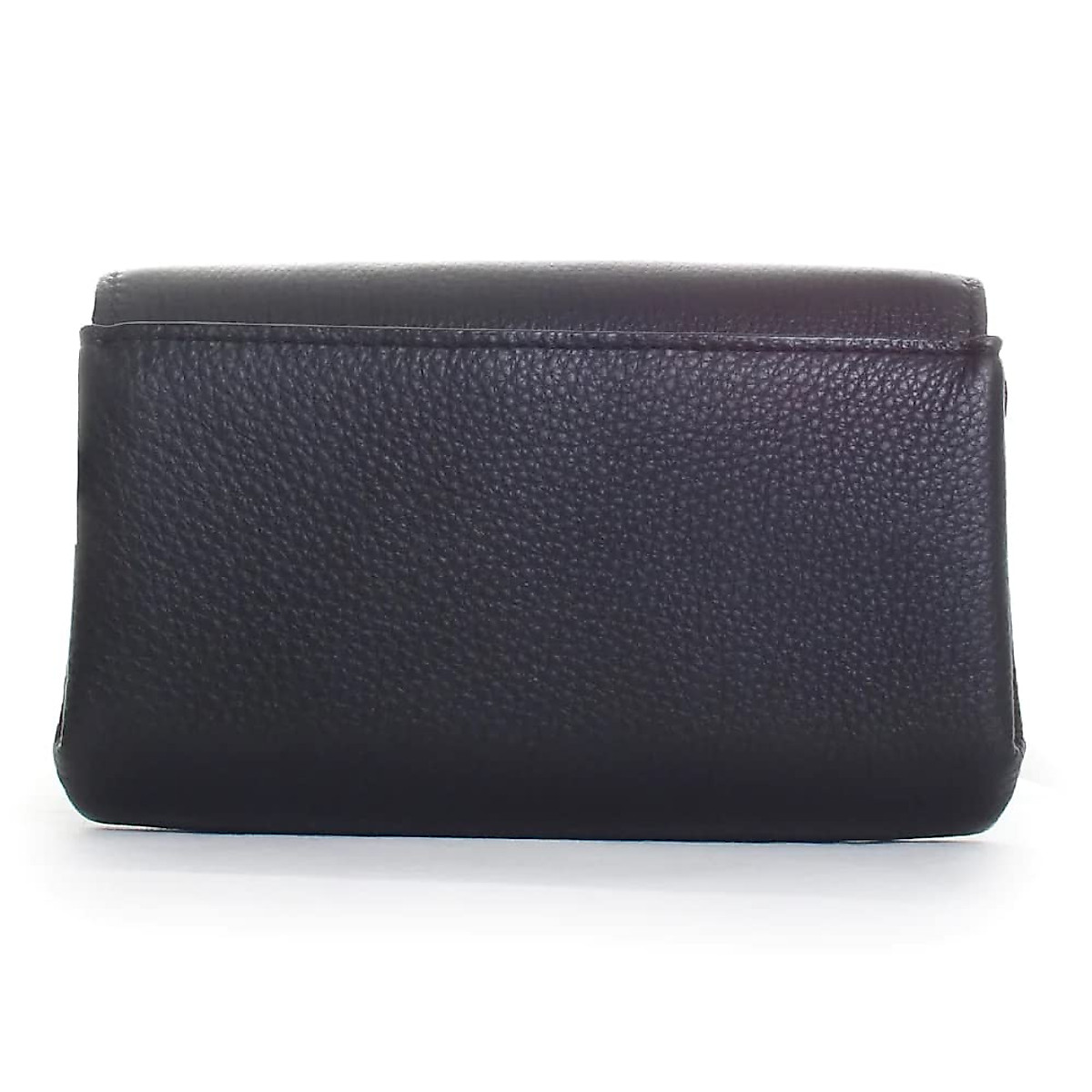 Tory Burch Womens Miller Leather Crossbody Shoulder Handbag Brown Small