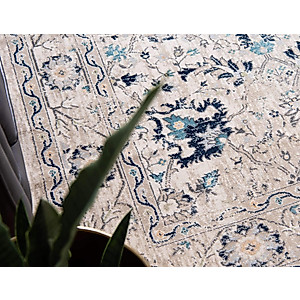 Unique Loom Oslo Collection Area Rug - Osterbro (10' x 13' 1" Rectangle, Beige/ Light Brown)