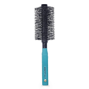 Spornette Double Stranded XL Round Brush, Nylon Bristles - Round Brush for Straightening, Anti-Frizz, Detangling, Volumizing - Styling for Wavy & Curly, Medium & Long Hair Lengths (2.25 Inches)