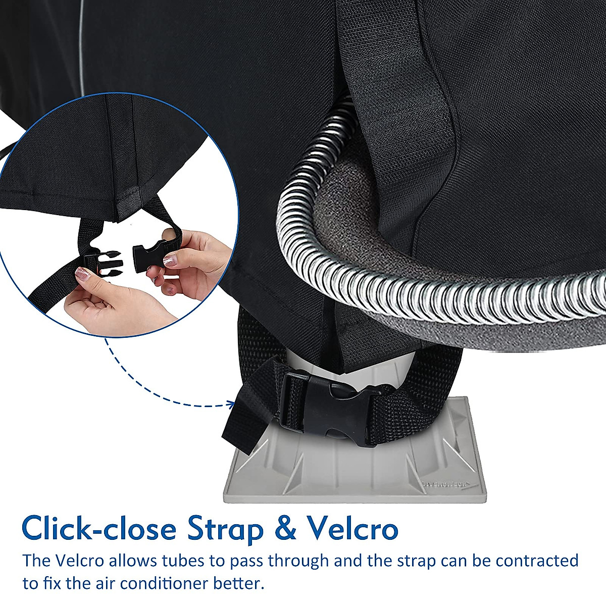 FORSPARK Air Conditional Cover for Outside Units AC Cover for Outdoor Central Durable Waterproof-Fits up to 28 × 28 × 30 inches