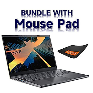 Acer Aspire 5 15.6" Slim Laptop 10-core 12th i7-1255U Intel Iris Xe Graphics Backlit KB Thunderbolt 4 Wi-Fi 6 Windows 11 Home W/Mousepad (16GB RAM | 512GB SSD)