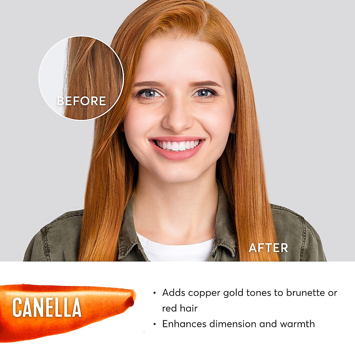 Madison Reed Color Reviving Gloss, Cannella - Copper, Semi-Permanent Hair Dye, Enhances Hair Color & Corrects Tone, Adds Brilliant Shine, Keratin & Argan Oil, 4 Fl Oz (118 mL)