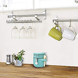 small 25oz turquoise canister