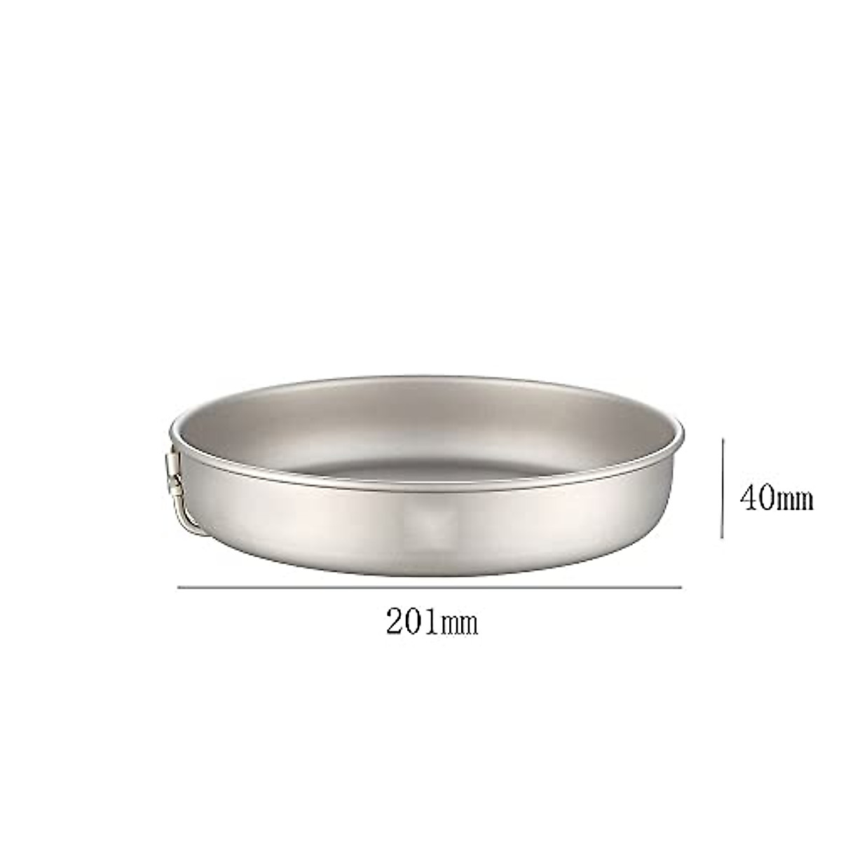 TWDYC Titanium Folding Frying Pan Ultralight Cooking Pot Portable Outdoor Camping BBQ Cookware Pot Tableware Cutlery