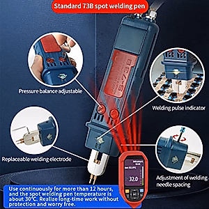 RCBDBSM Battery Spot Welder, 12 KW Capacitor Energy Storage Pulse Welding Machine, Portable Energy Storage Pulse Welding Machine for Battery Pack 18650 14500 Lithium Batteries