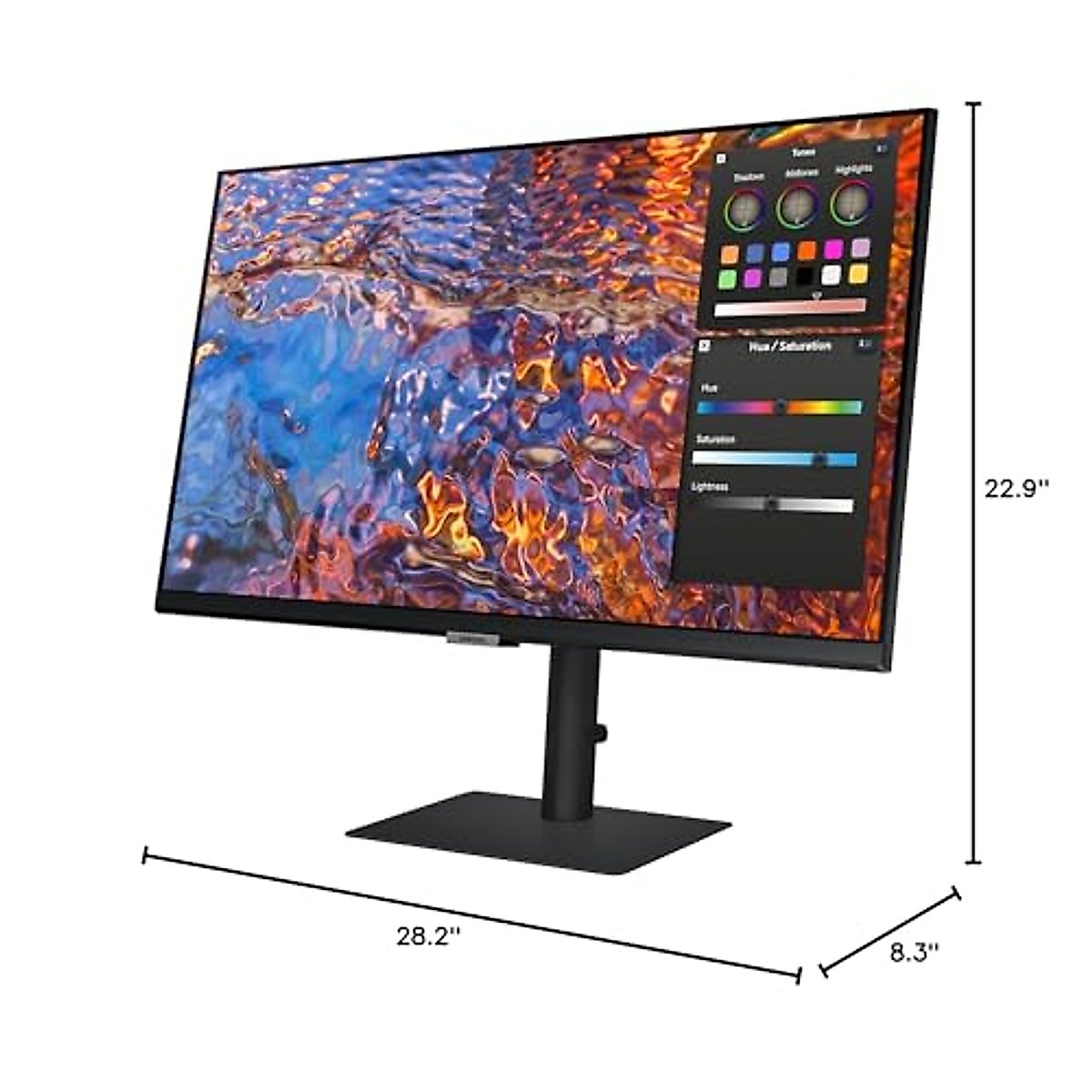 SAMSUNG 32-Inch ViewFinity S80PB Series UHD Monitor, DCI-P3 98%, VESA DisplayHDR 600, IPS Panel, Matte Display, USB-C, PIP/PBP, Intelligent Eye Care, LS32B806PXNXGO, 2023,Black
