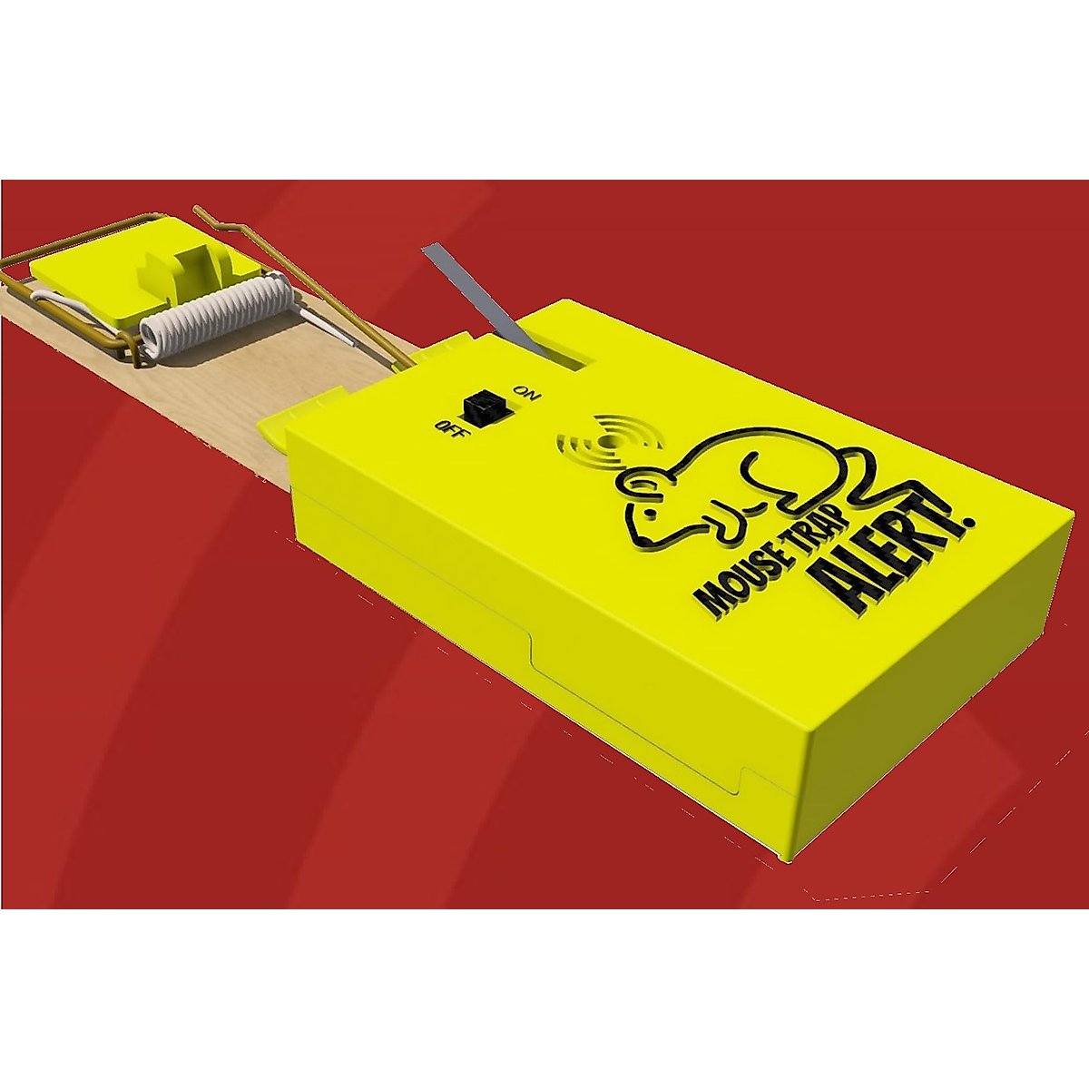 Mouse Trap Alert - No more unpleasant smells in your home because of decaying mouse, you are alerted when the mouse trap is triggered