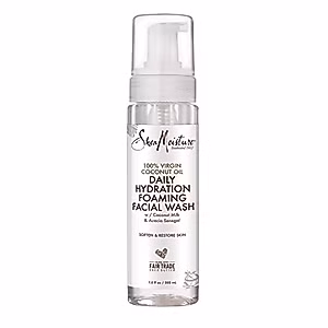 SheaMoisture 100% Virgin Coconut Daily Hydration Foaming Facial Wash, 7.5 Fl Oz