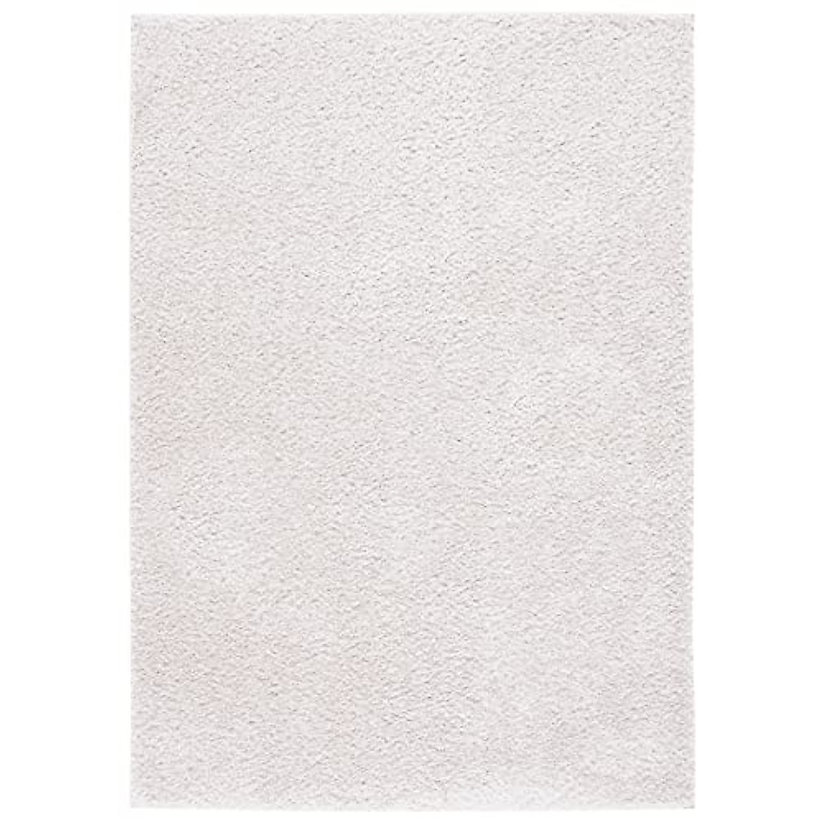 Safavieh Tahoe Shag Collection 8' x 10' Silver THO670G Solid Non-Shedding 1.2-inch Thick Area Rug