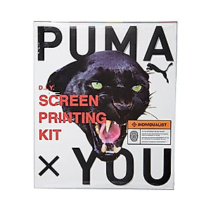 PUMA Mens X You Screen Print Kit Crew Neck Long Sleeve Athletic Tops Casual - White - Size M