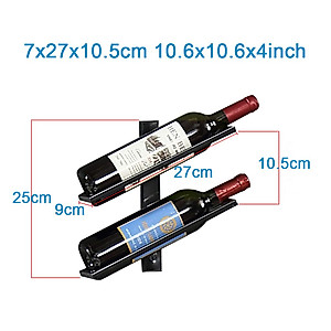 LAXF-Shelf Wall Mount Wine Bottle Storage Rack, Wall Mounted Wine Rack,Cork Storage Store Red, White, Champagne, Home & Kitchen Décor Storage Rack Display