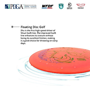 Yikun Disc Golf Discs Driver Floating Disk Fairway Driver 150-160g Perfect for Outdoor Games Floats in Water [Dics Shade Color May Vary]