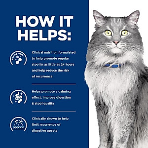 Hill's Prescription Diet Gastrointestinal Biome Digestive/Fiber Care with Chicken Dry Cat Food, Veterinary Diet, 8.5 lb. Bag