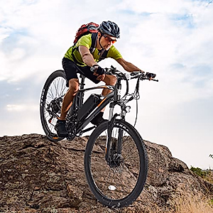 PEXMOR Electric Bike for Adults, Ebike Electric Bicycle for Adults 500W 48V 13AH Removable Battery, 20MPH 27.5" E Bike Electric Mountain Commuter Bike, 21 Speed Gear, Suspension Fork, UL Certified