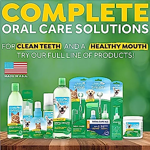 Fresh Breath by TropiClean Brushing Dental & Oral Care Gel for Dogs & Cats, 2oz, Made in USA - Removes Plaque & Tartar