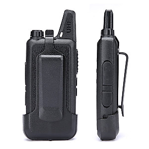 Walkie Talkies LT-316 GMRS Outdoor Camping Hiking Hunting Uhf Mini Walkie Talkies 3 Watts Output 5-10 Miles Range Micro USB Charging Amateur Two Way Radio (Pair) (Black)
