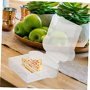 PRETYZOOM Small Containers for Food Sandwich Holder Airtight Bread Storage Box Sandwich Case for Homemade Bread Preservation