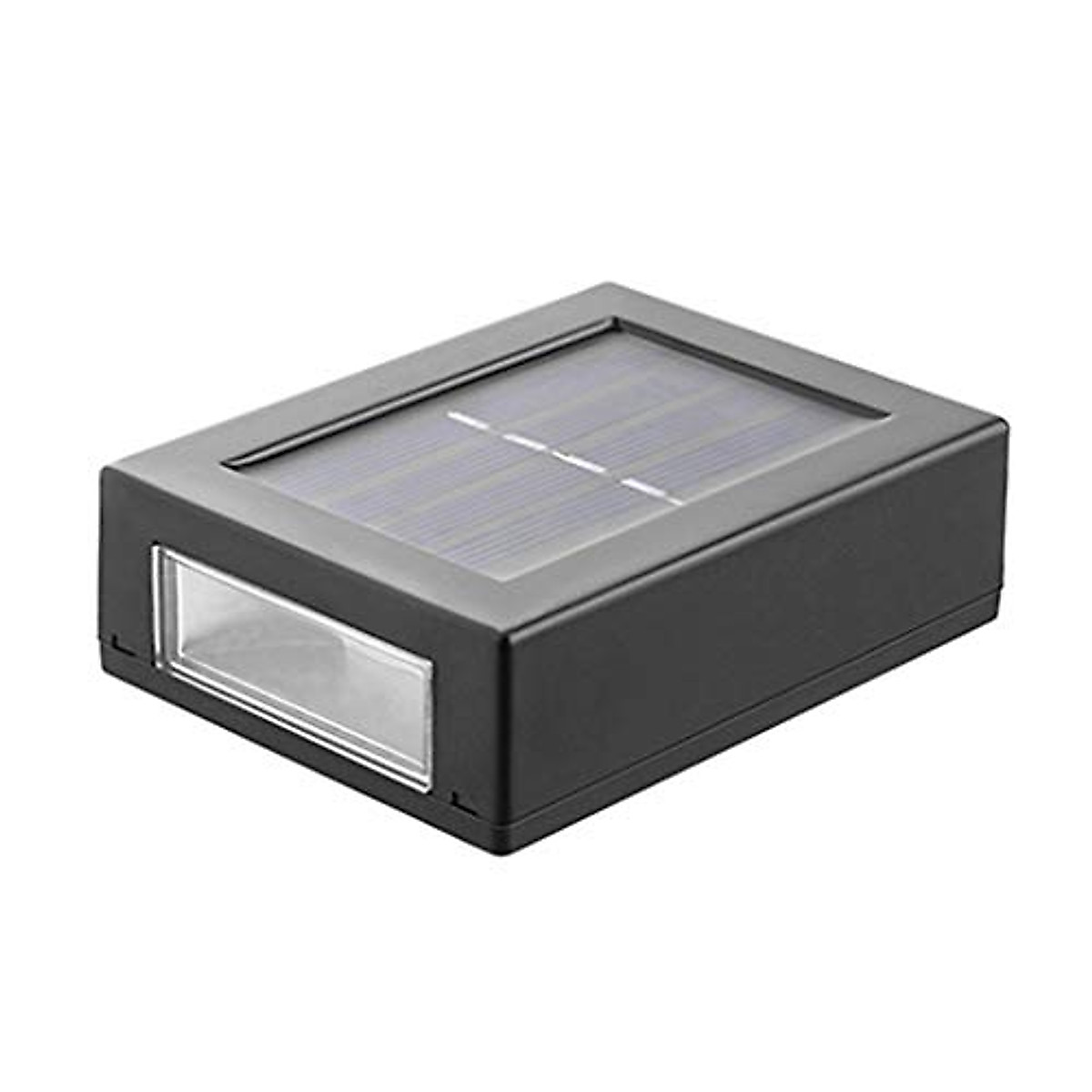 Vxkbiixxcs-o Garden Light, Square Solar Power Garden Light Patio Waterproof Wall Fence Lamp Home Decoration White