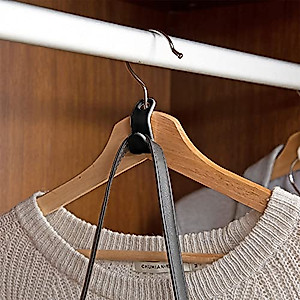 400PCS Clothes Hanger Plastic Connector Hooks Hanger Extender Clips Space Saving Cascading Hanger Organizer for Outfit Closet Velvet