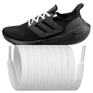 Endoto Shoelaces Replacement Flat Laces for Adidas Ultraboost 19/20/21/22/23 1.0/2.0/3.0/4.0/5.0 Sneaker Shoes(Color:White,Size:35Inch)
