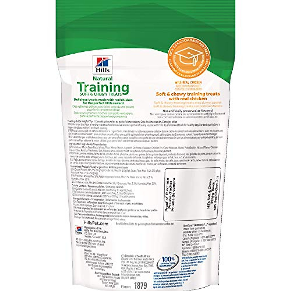 Hill's Natural Dog Treats Chicken Training Treats, Healthy Dog Snacks, 3 oz. Bag