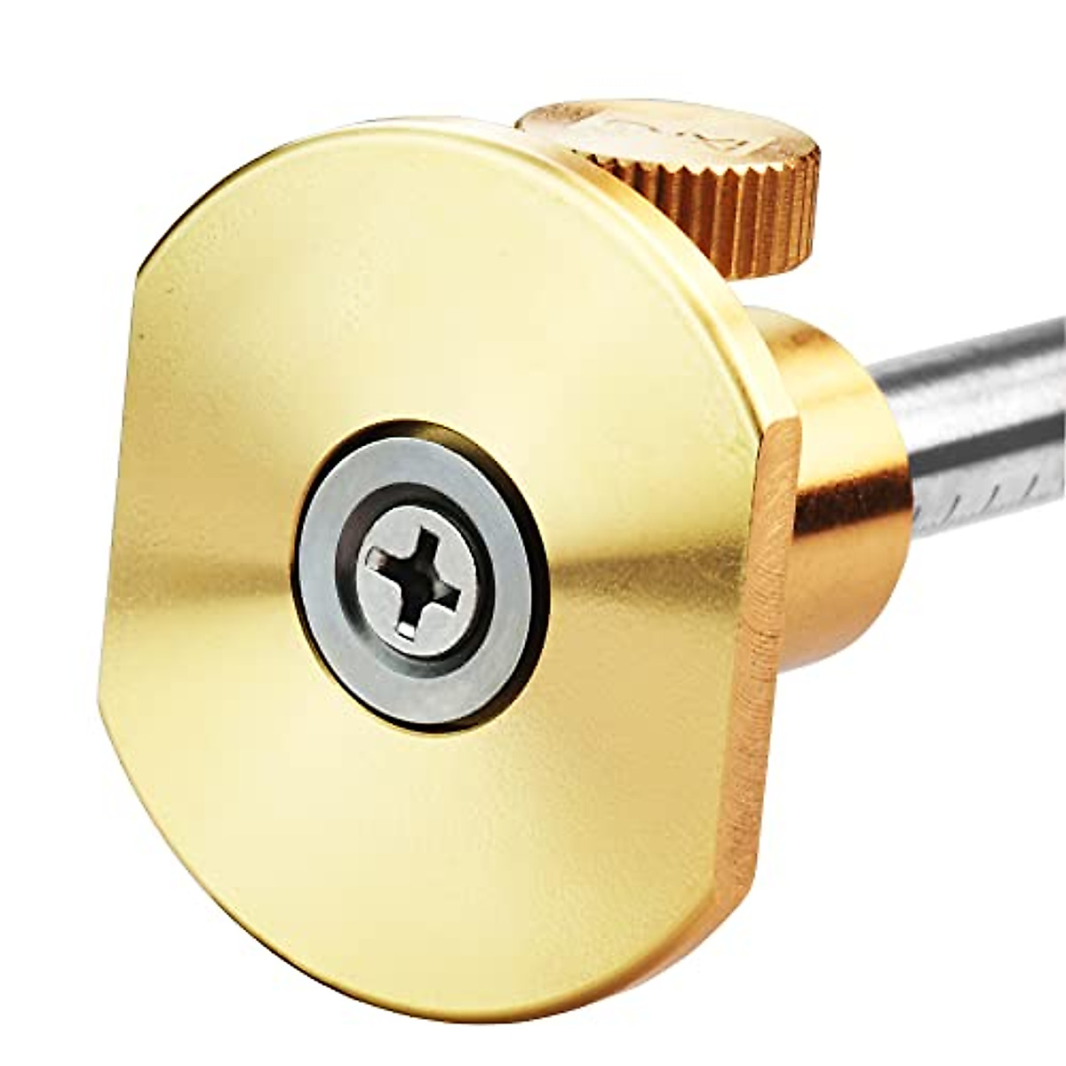 Wheel Marking Gauge Kit with 2 Extra Cutter Wheels and Screws, Small Anti Roll Brass Head, Metric Micro Adjuster Ruler, Woodworking Tools Scriber for Woodworking