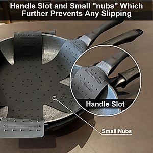 Pot and Pan Protectors for Stacking, Pot Pan Separators Cookware Protector 3 Pack, Dividers Anti-Slip Foldable for Multiple Sizes Pots and Pans Avoid to Scratching or Marring
