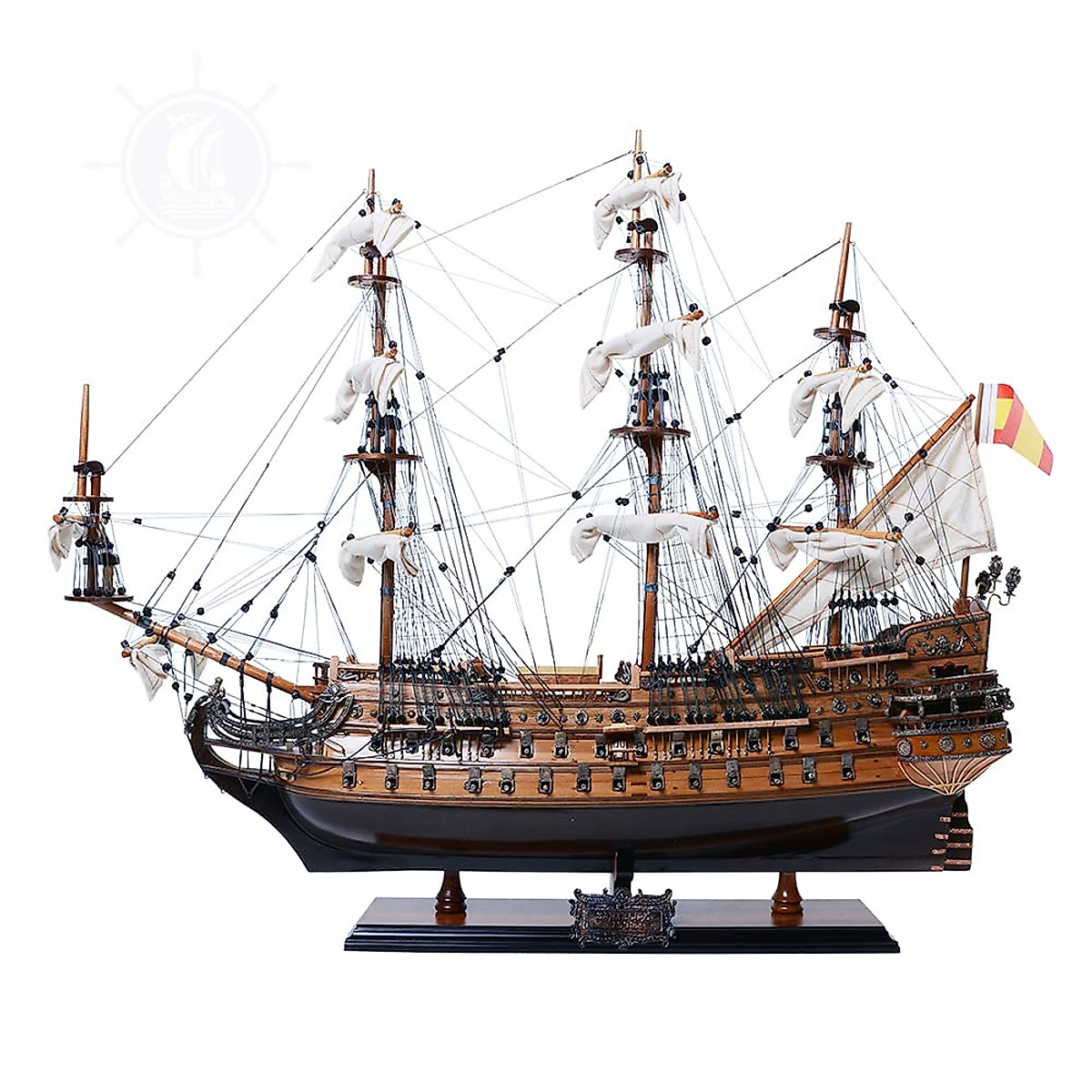 Old Modern Handicrafts San Felipe Medium Wooden Model Ship, Multi