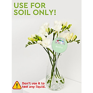 Raintrip Soil Moisture Meter,Moisture Meter for Plants，Plant Water Meter,Great for Garden, Lawn, Farm, Indoor & Outdoor Use (No Battery Required)