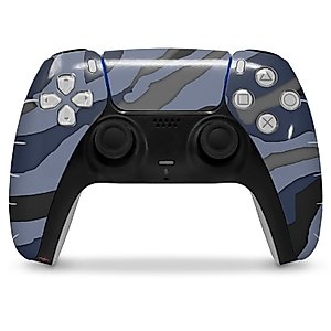 WraptorSkinz Skin Wrap compatible with Sony PS5 DualSense Controller Camouflage Blue (CONTROLLER NOT INCLUDED)