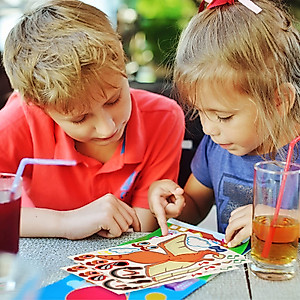 36 Sheets Make a Dinosaur Stickers Dinosaur Party Favors Make Your Own Dinosaur Sticker Cute Make a Face Dinosaur Stickers for Kids DIY Project Dinosaur Theme Birthday Party Favor (Cute Dinosaur)