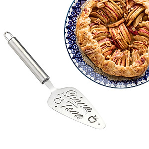 Rite Lite Shana Tova Server Rosh Hashanah Hostess Gifts Serving Spatula Jewish New Year Party Favors Holiday Presents for Her Cooking Kitchen Accessories with Hebrew Honey Apple Stainless Steel
