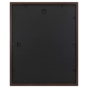 Golden State Art, 16x20 Picture Frames with Mat for 11x14 or 16x20 Picture Collage Gallery Wall Frame with Real Glass, Brown, 2 Pack