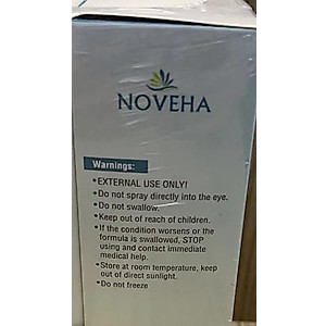 NOVEHA Eyelid and Lash Cleanser - Fast Acting Soothing Formula, Effective Relief from Irritation, Dry Eyes, Styes, Pure and Gentle Hypochlorous Acid Spray (4 Fl Oz (Pack of 1))