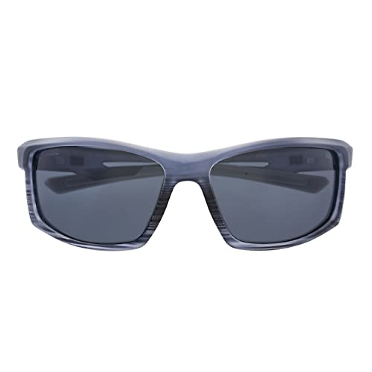 Caterpillar Men's CTS-8015 Polarized Wrap Sunglasses, Matte Navy/Crystal Fade, 62 mm