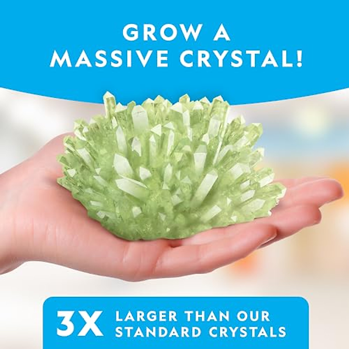 NATIONAL GEOGRAPHIC Giant Glow in The Dark Crystal Growing Kit - Grow Your Own Crystal in Days with This Science Kit for Kids (Amazon Exclusive)