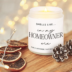 Housewarming Gifts New Home, House Warming Gifts, New Apartment Home Gifts, New House Gifts for Home, Funny Gifts for Housewarming Candle,7oz Soy Wax Lavender Scented Candle