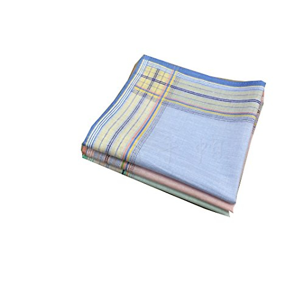 Forlisea Women Colorful Light Color Handkerchief Cotton Hanky