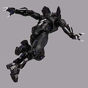 千値練(Sentinel) Fighting Armor Black Panther Non-Scale ABS & Diecast Painted Complete Action Figure
