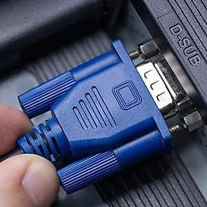 DaFuRui 3Pack VGA to VGA Cable，10Ft HD15 VGA Male to Male Cable for TV Computer VGA Monitor Cable with Blue Connector