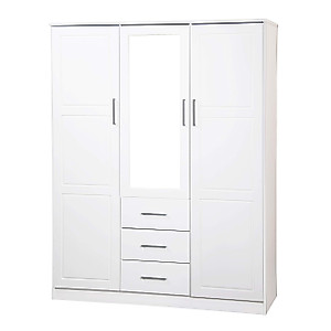 Palace Imports Cosmo, Metro, Universal Wardrobe/Armoire/Closet Optional Shelves, 5631, White, Set of Two. 8 Metal Pegs Included.