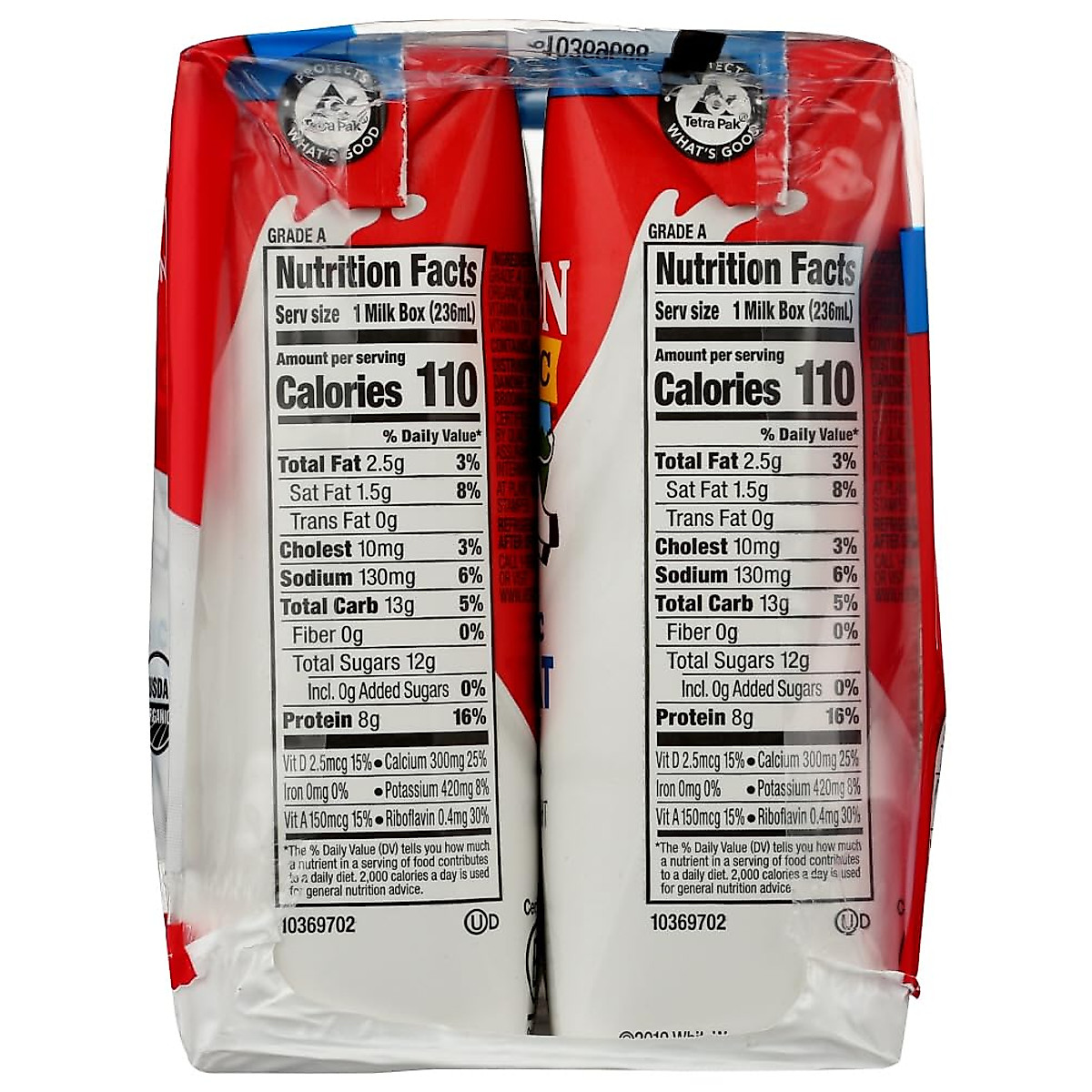 Horizon Organic Lowfat Milk 8 fl. oz., 6 Count (Pack of 2)