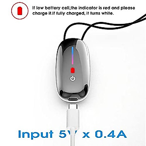 AirKitty A10 Pro Personal Air Purifier Necklace, Rechargeable Portable Air Purifier wearable for travel Office Airplane and Home, Ionizer Air Purifier(Touch Switch)